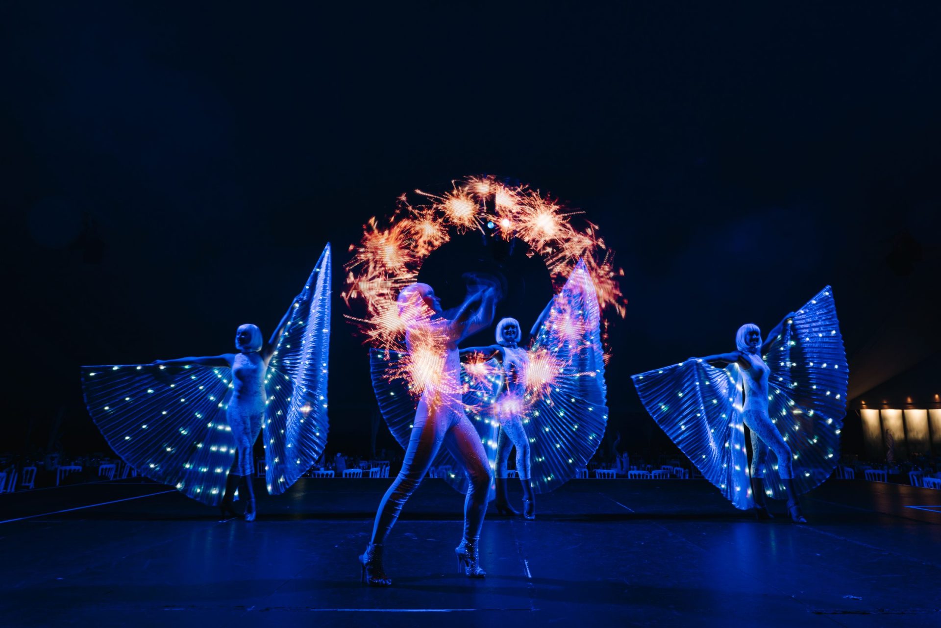 Neon Spinning LED Pixel POI Dancers | Gravity Live